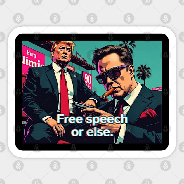 Trump and Musk - Trump - Sticker | TeePublic