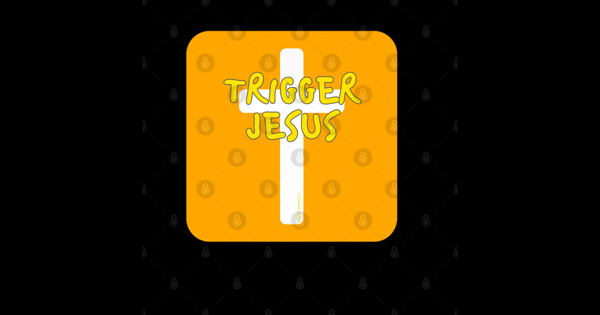 Trigger Jesus Affirmation By Abby Anime(c) - Jesus Christ - Sticker ...