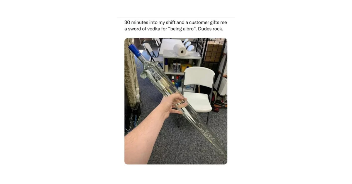 Sword of Vodka – Dudes Rock Meme - Meme - T-Shirt | TeePublic