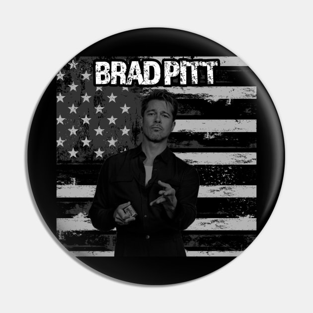 Brad Pitt / Movies Style - Brad Pitt - Pin | TeePublic