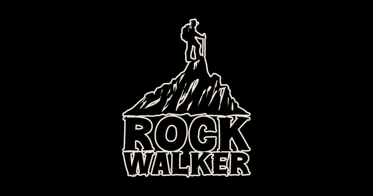 Rock Walker [White] - Rock Climbing - Sticker | TeePublic
