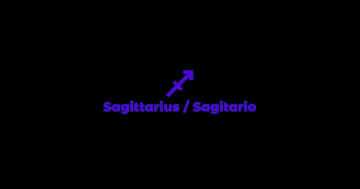 Sagittarius Power Color- Purple & Blue - Sagittarius - Posters and Art ...