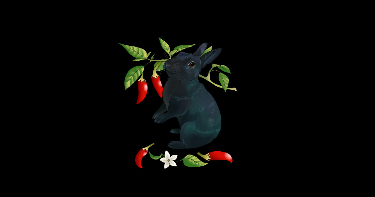 Pepper the Rabbit - Bunny - Sticker | TeePublic