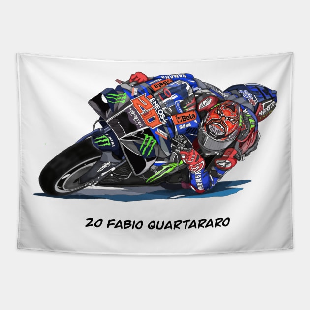 Drawing/Sketching MotoGP Team No 20 - Motogp - Tapestry | TeePublic