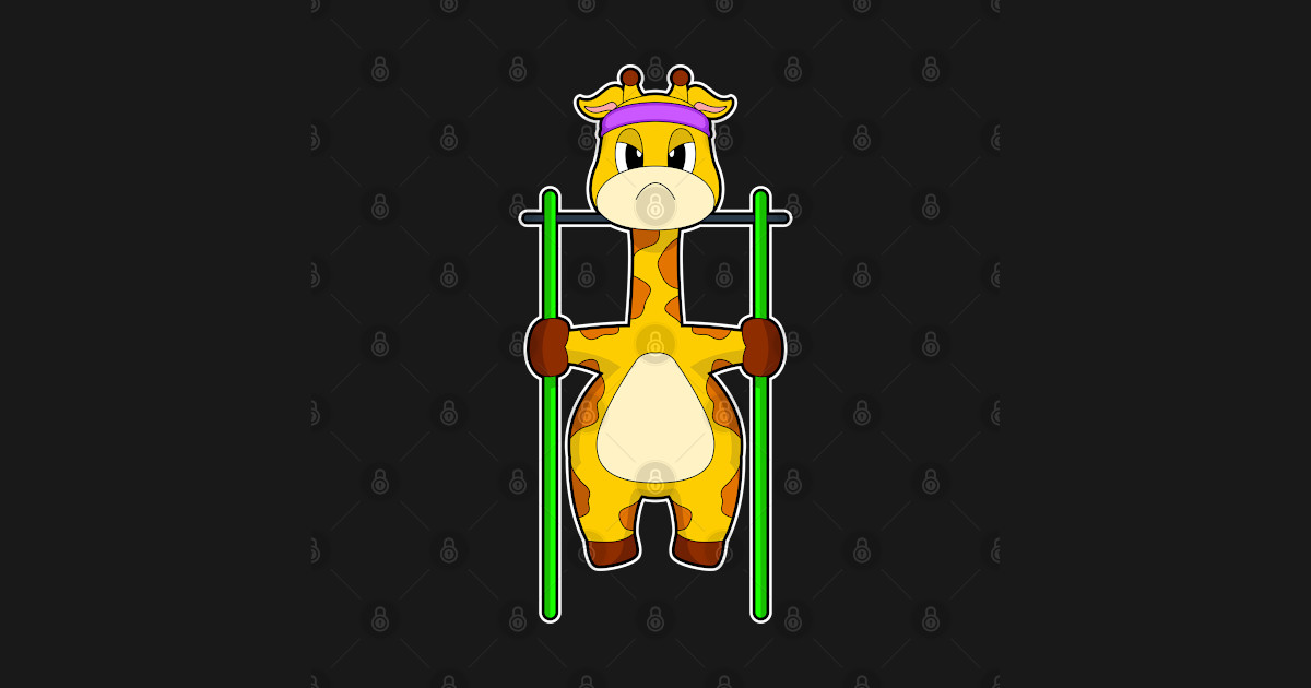 Giraffe Bodybuilder Pull ups Bodybuilding - Giraffe - T-Shirt | TeePublic