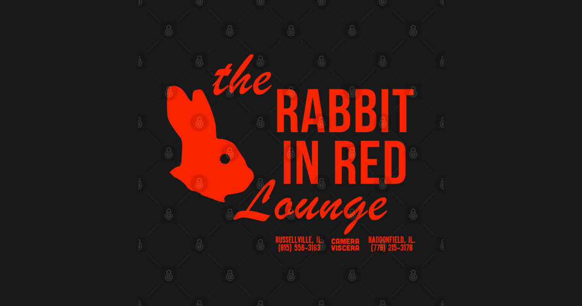 The Rabbit in Red Lounge - Halloween - T-Shirt | TeePublic