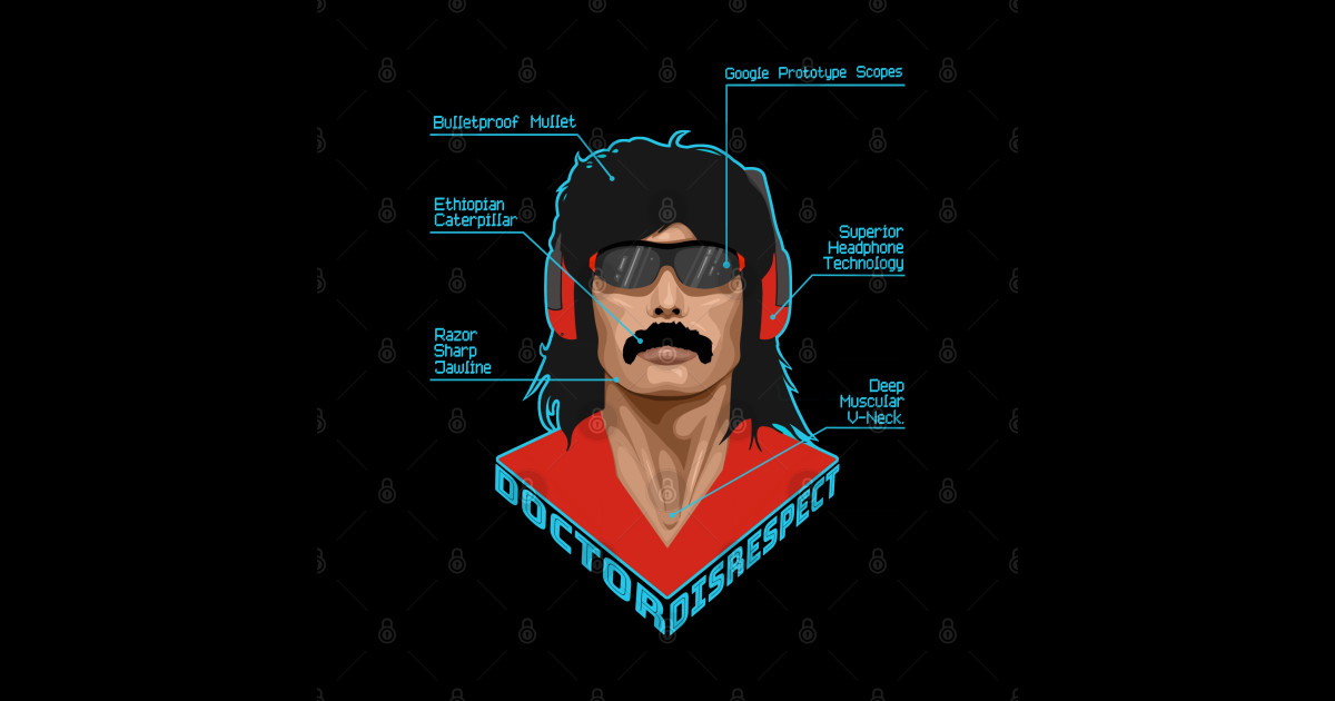 The Doctor - Dr Disrespect - Sticker | TeePublic