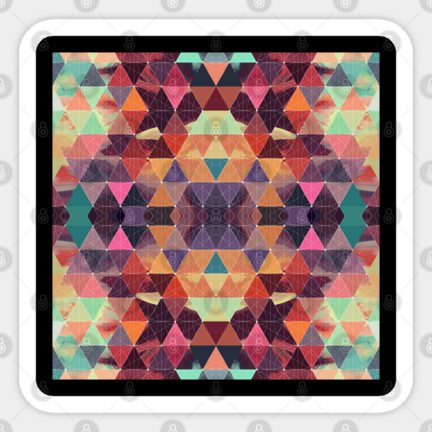 Geometric Pattern - Seamless Pattern - Sticker | TeePublic