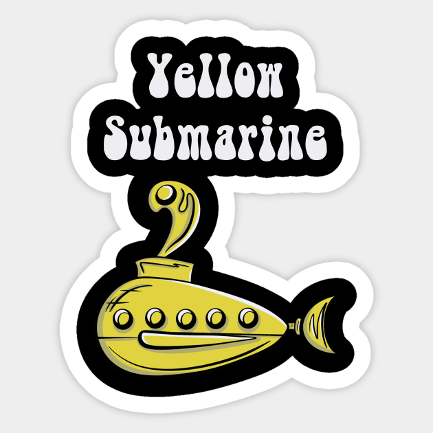 Yellow Submarine - Yellow Submarine - Sticker | TeePublic