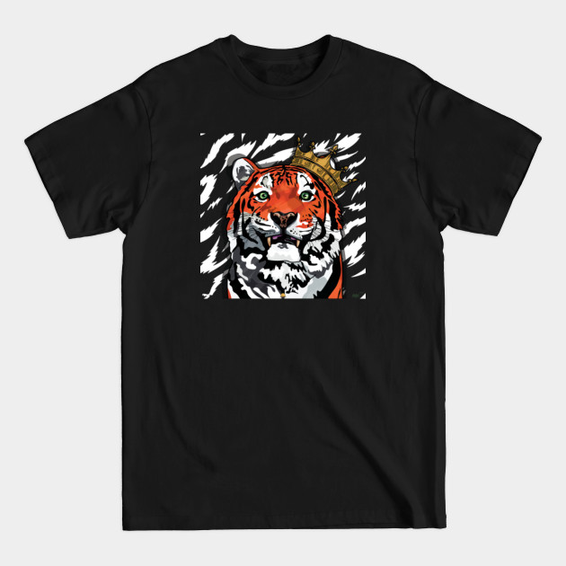 Spunky King Tiger Portrait. - Tiger King - T-Shirt Designed & Sold By ...