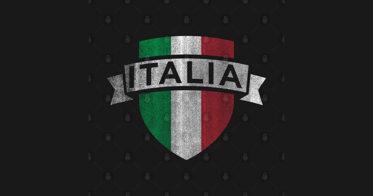 Italia Shield - Italian Flag - Sticker | TeePublic