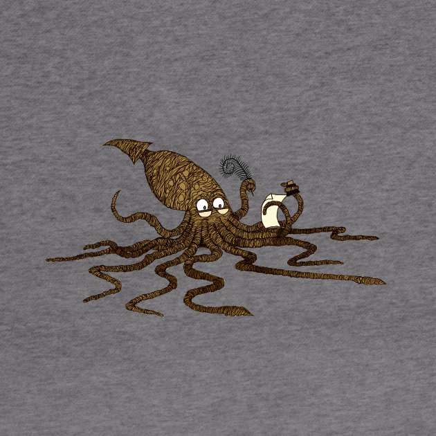 Squid & Quill - Squid - Hoodie | TeePublic