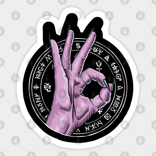 666 Satan Hand Sign Occult Satanist Devil Demon Antichrist - Satan Hand ...