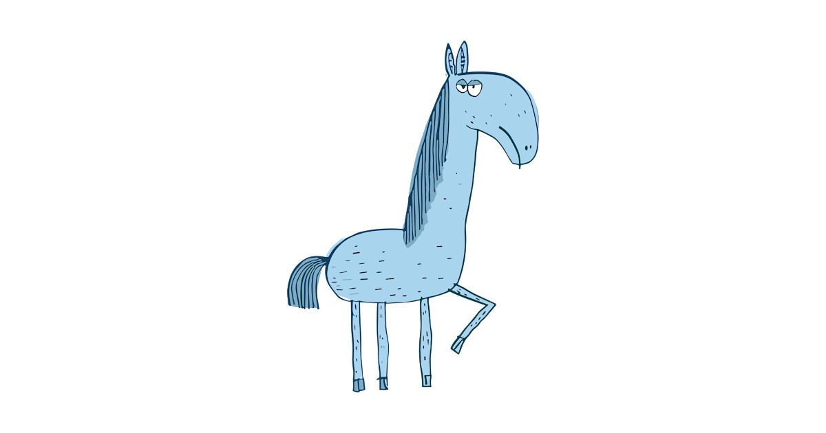Nonchalant Horse - Nonchalant Horse - T-Shirt | TeePublic