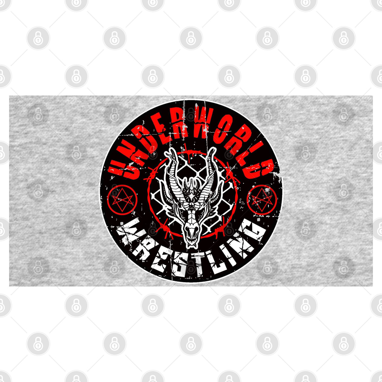 Under World Wrestling - Defunct Pro Wresting Association Logo - T-Shirt ...