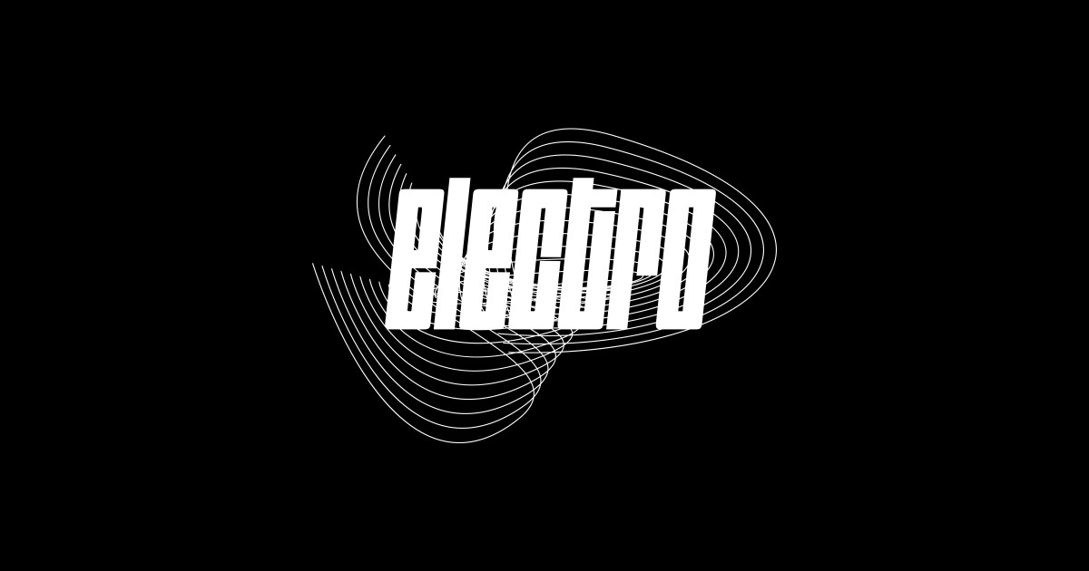 electro music logo - Electro - Sticker | TeePublic