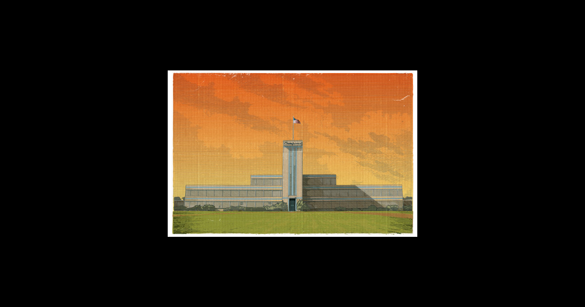 Campana Building Illustration - Building - Sticker | TeePublic