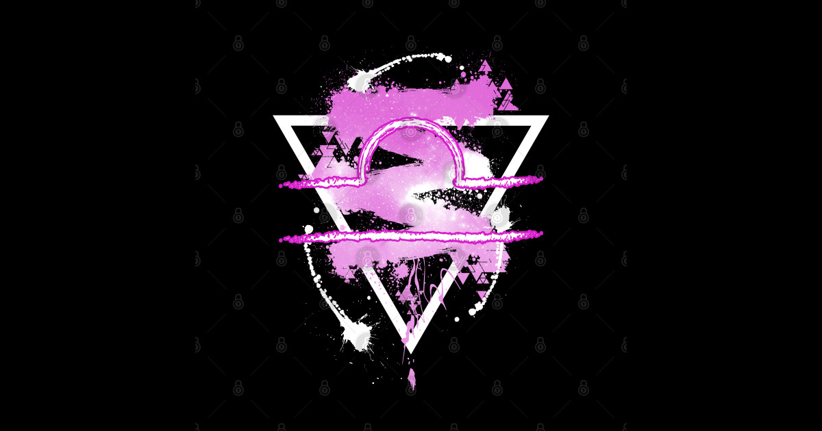 Libra - Pink Sky - Libra Zodiac Sign - Sticker | TeePublic