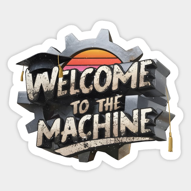 Welcome to the Machine - Graduation 2024 - Sticker | TeePublic