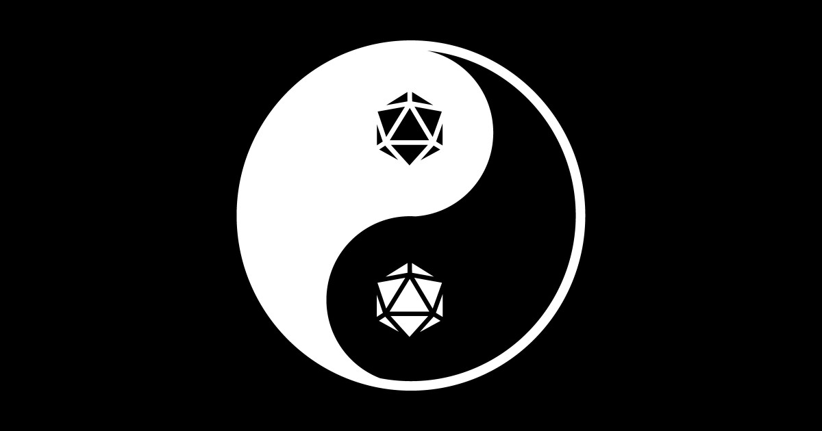 Yin Yang D20 Dice - Dnd - Posters and Art Prints | TeePublic