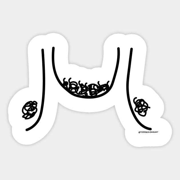 HAIRY CHEST - Hairy - Sticker | TeePublic