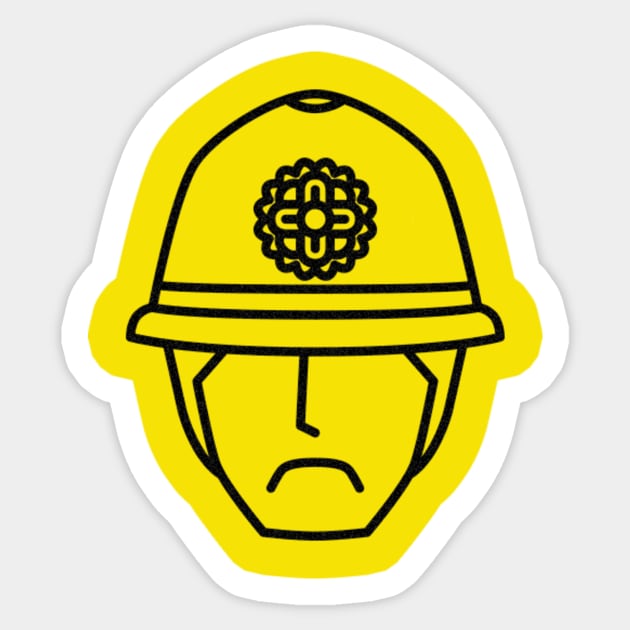 Jet Set Radio Portrait Icon - Cop - Jetsetradio - Sticker | TeePublic
