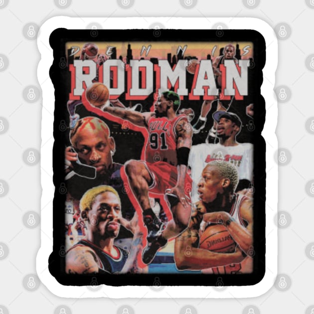 Dennis Rodman 90s Bootleg - Deion Sanders - Sticker | TeePublic