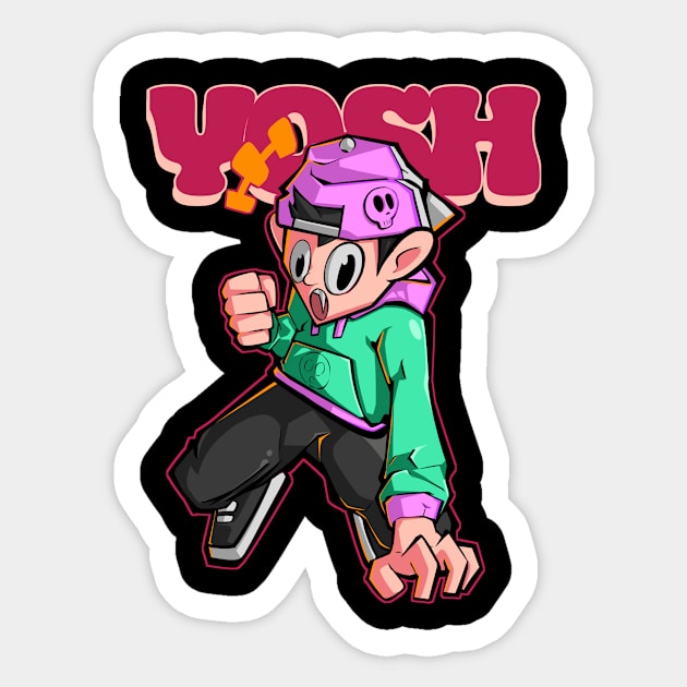 Yosh. Character design - Characterdesign - Sticker | TeePublic