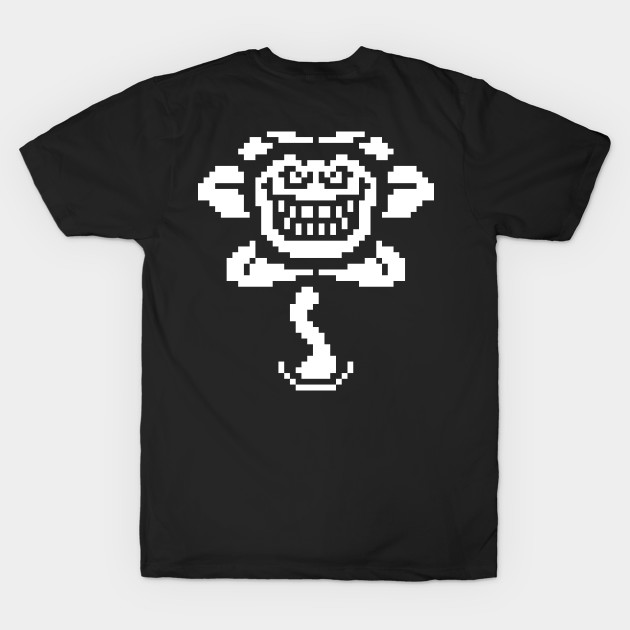 Flowey from Undertale, front and back - Undertale - T-Shirt | TeePublic