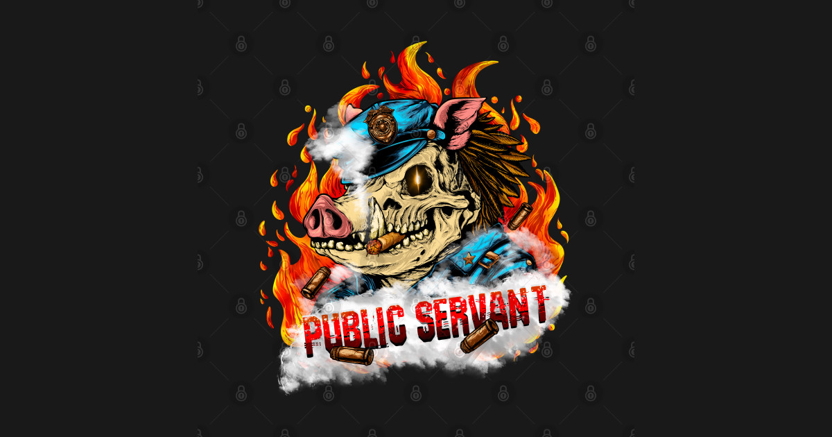 Public Servant – Dark Cartoon Satire Character Illustration - Satire ...