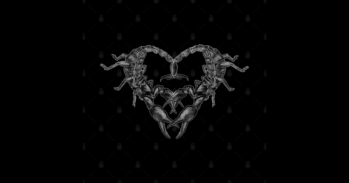 Scorpion Lover Heart - Scorpion - Sticker | TeePublic