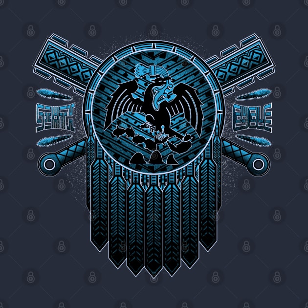 Aztec Mexica Heraldry Shield & Weapons - Aztec - T-Shirt | TeePublic