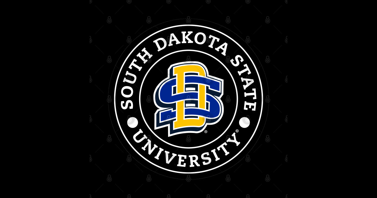 South Dakota State University - SD Wordmark - Sdsu - Sticker | TeePublic