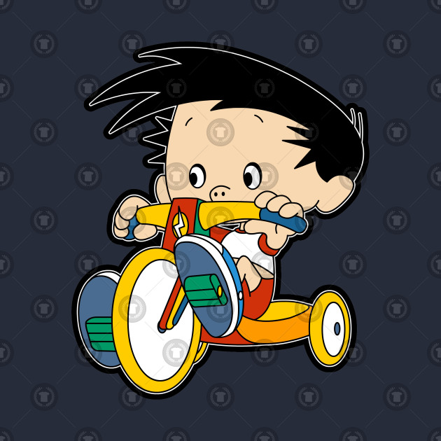 Bobby On His Bike - Bobbys World - Kids T-Shirt | TeePublic
