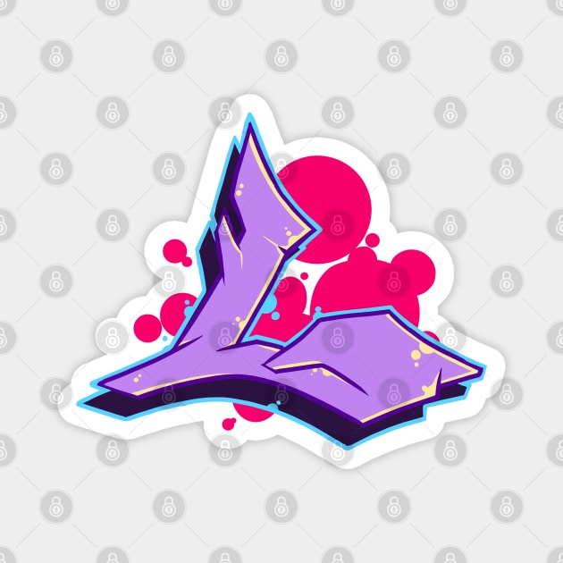 Letter L - Graffiti Street Art Style - Graffiti Letter - Magnet | TeePublic