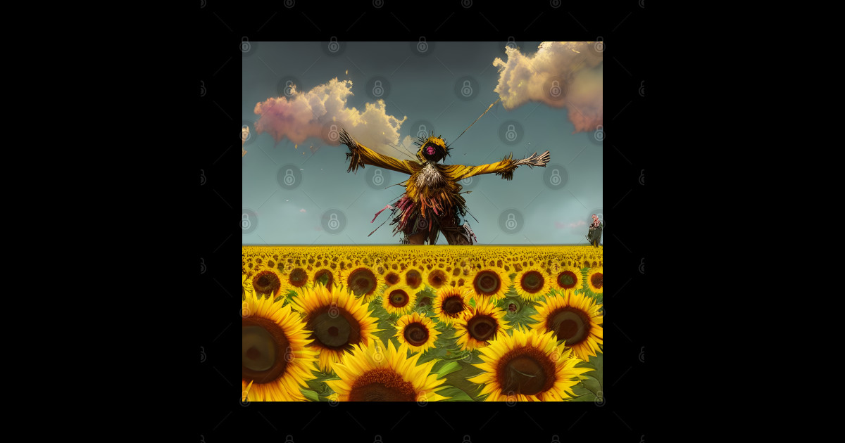 The Sunflower God - Sunflower - Sticker | TeePublic