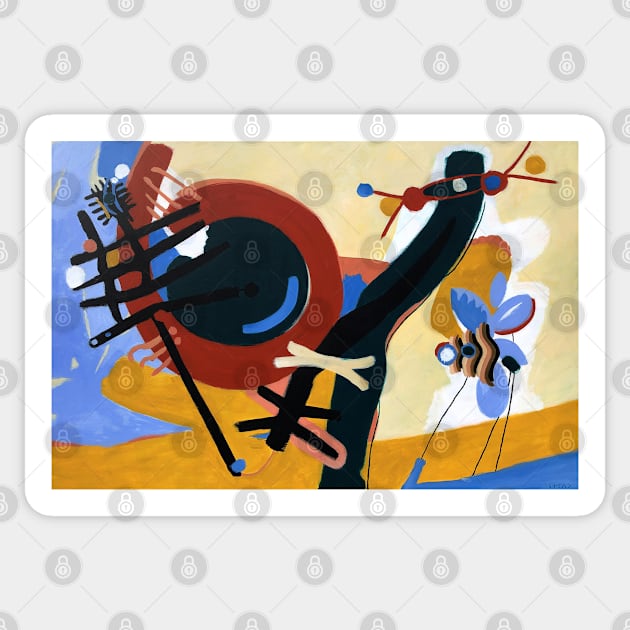 Miro Inspired - Easel2ownership - Sticker | TeePublic