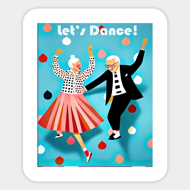 Let's Dance - Jive Dancing - Sticker | TeePublic