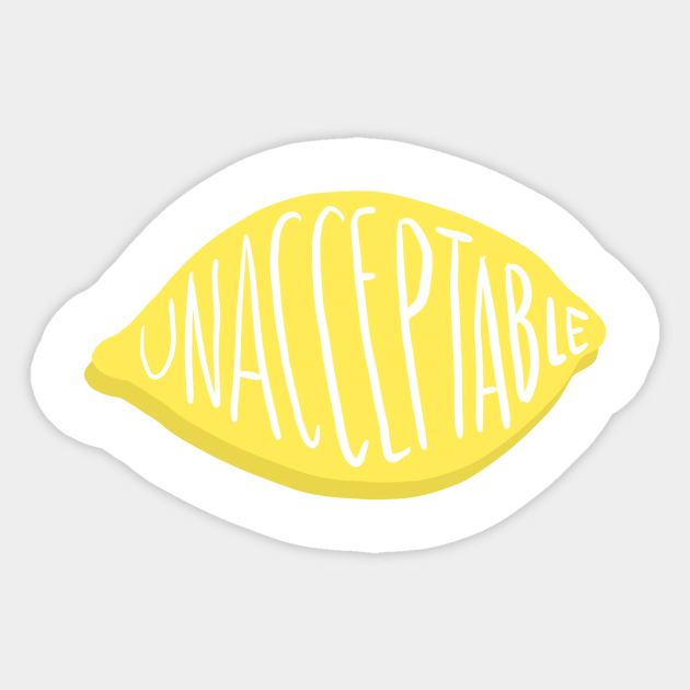 Lemon Grab: Unacceptable - Adventure Time - Sticker | TeePublic