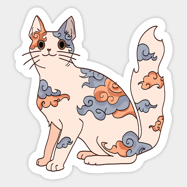 Kawaii Neko - Kawaii - Sticker | TeePublic