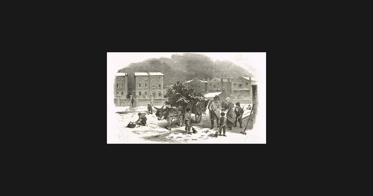 The Holly Cart Victorian Christmas 1848 - Holly - T-Shirt | TeePublic