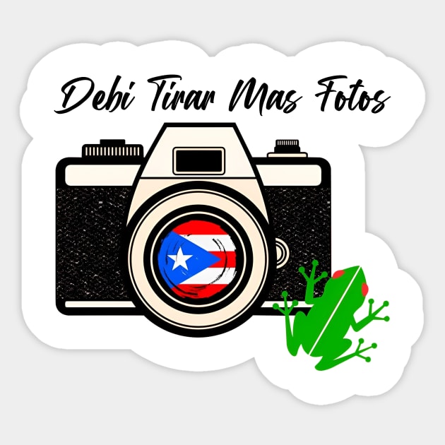 Más Fotos Puerto Rico DTMF Frog - Debi Tirar Mas Fotos - Sticker ...