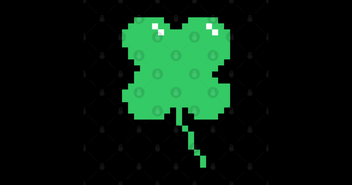 8-Bit Pixel Clover - Clover - Posters and Art Prints | TeePublic