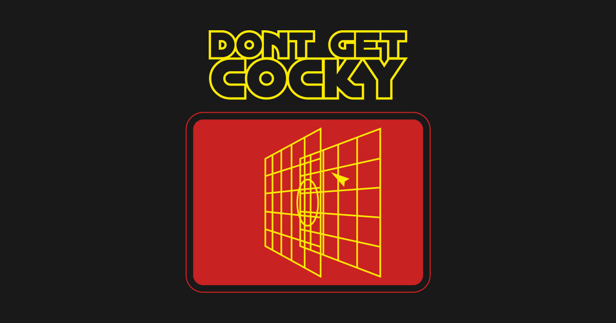 Don't Get Cocky...Falcon Targeting Computer - Target - T-Shirt | TeePublic