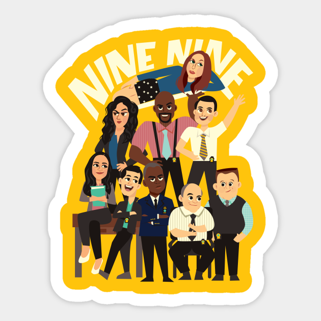 Nine Nine - Brooklyn 99 - Sticker | TeePublic