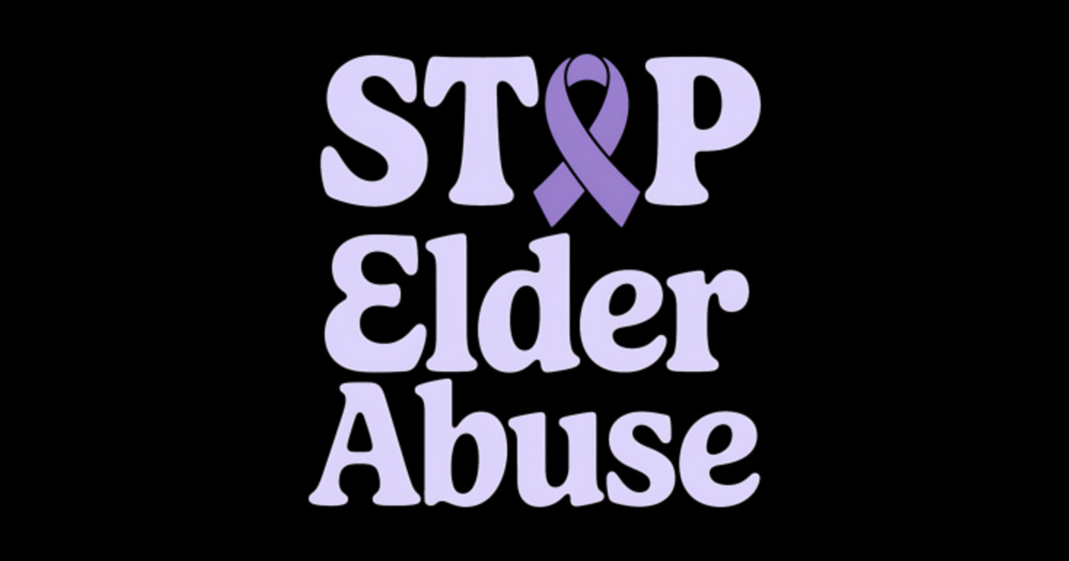 Purple Elder Abuse Awareness Ribbon - Stop The Elder Abuse - Purple ...