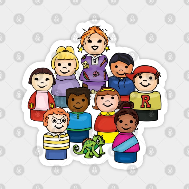 Little Magic School Bus Class Photo - The Magic School Bus - Magnet ...
