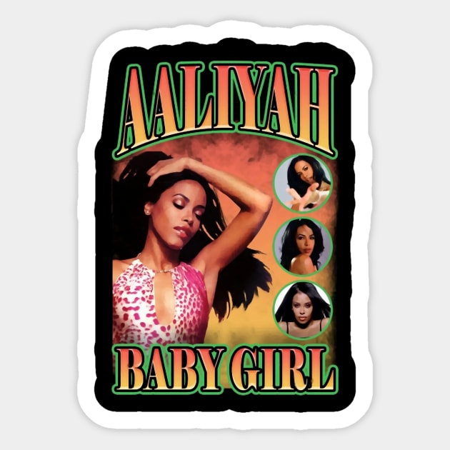 Aaliyah Baby Girl - Aaliyah - Sticker | TeePublic