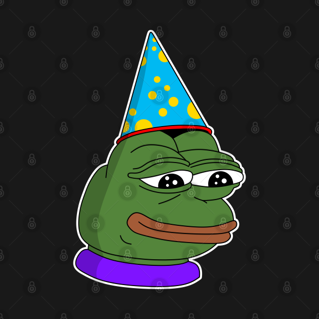 FeelsBirthdayMan - White Outline - Feelsbirthdayman - T-Shirt | TeePublic