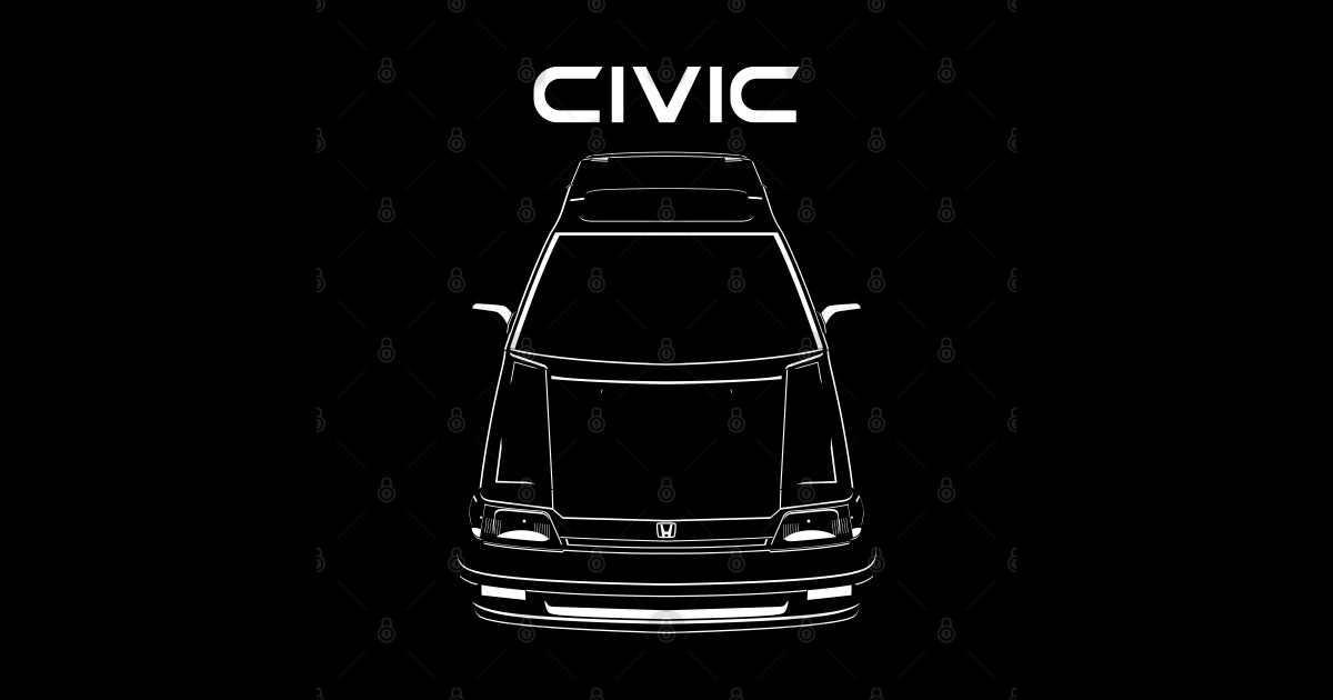 Civic SI 3rd gen 1984-1986 - Civic Si - Sticker | TeePublic